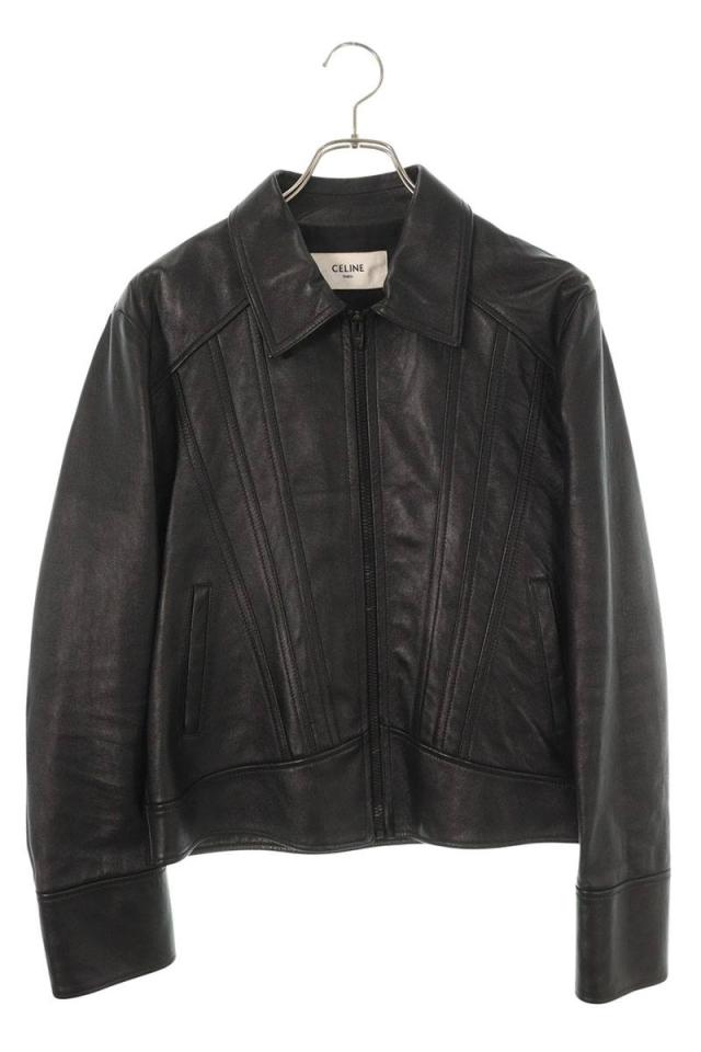 セリーヌ サイズ:48  2EG27269L ジップアップレザージャケット 中古 SS13