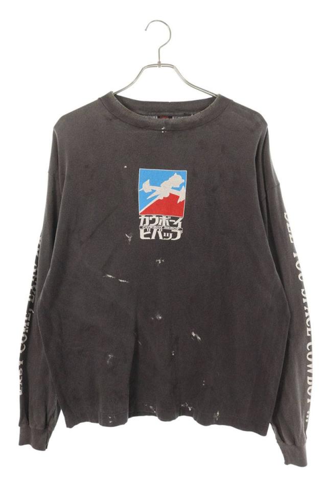 セントマイケル サイズ:M  25SS  SM-HR8-0000-C06 ヴィンテージ加工カウボーイビバップ長袖カットソー 中古 OM10