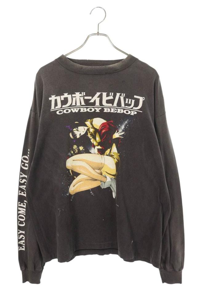 セントマイケル サイズ:L  25SS  SM-HR8-0000-C05 ヴィンテージ加工カウボーイビバップ長袖カットソー 中古 OM10