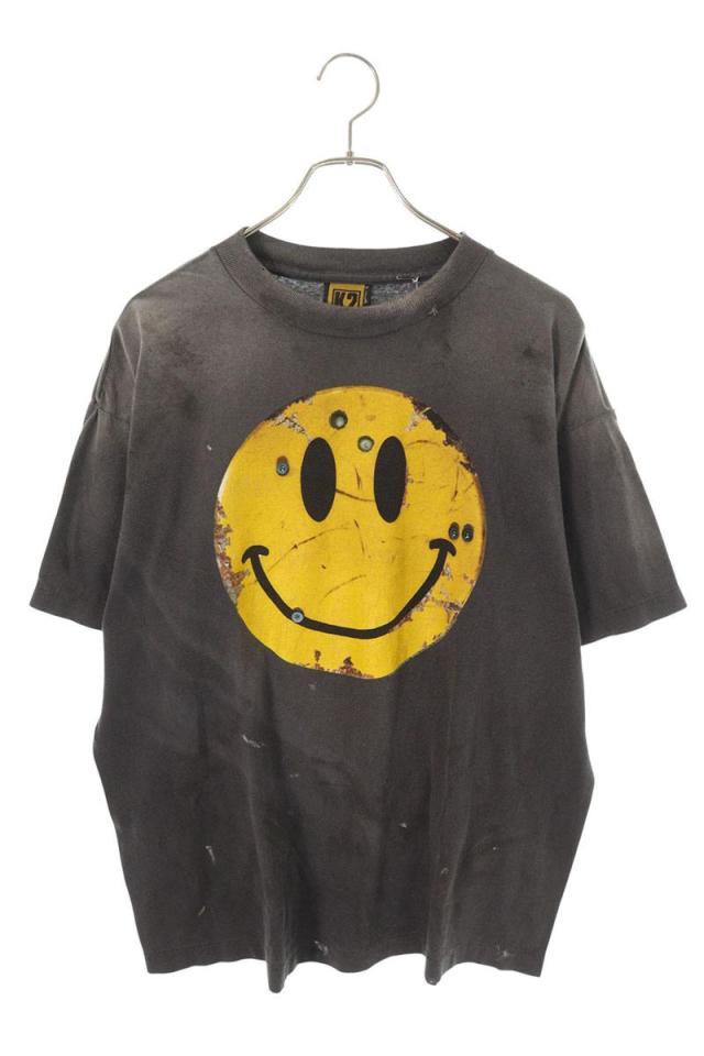 セントマイケル サイズ:M  25AW  SM-HR1-0000-C01 KLFヴィンテージ加工Tシャツ 中古 SB01