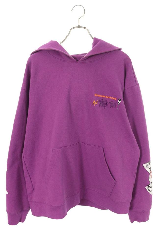 クロムハーツ サイズ:XL  PPO I WANT MORE NOT LESS HD PLVR MATTY BOYプリントプルオーバーパーカー 中古 SS07