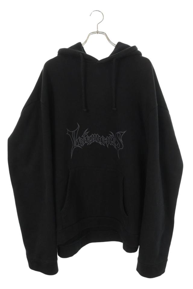 ヴェトモン   15AW  l Logo Hoodie メタルロゴプルオーバーパーカー 中古 SS13