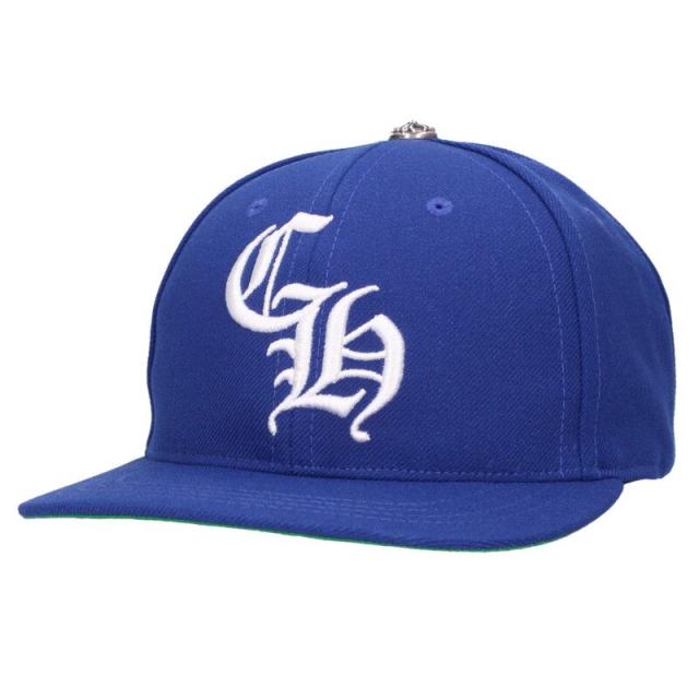 クロムハーツ   CH HAT CHロゴ刺繍ベースボールキャップ帽子 中古 SJ02