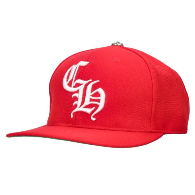 クロムハーツ サイズ:ONE SIZE  CH HAT CHロゴ刺繍ベースボールキャップ帽子 中古 OS06