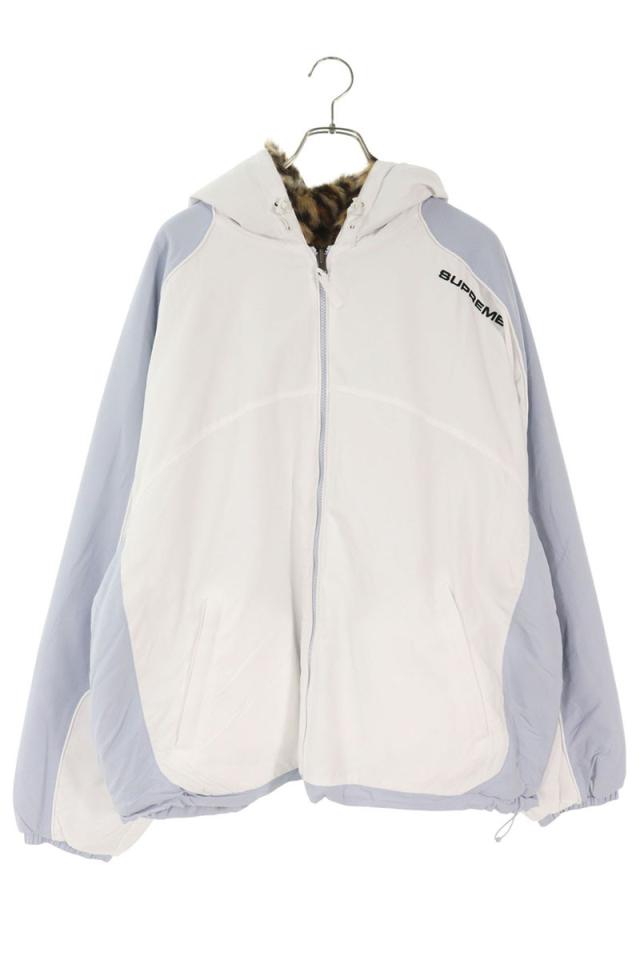 シュプリーム サイズ:XL  25SS  Faux Fur Reversible Hooded Track Jacket フェイクファーリバーシブルトラックジャケットブルゾン 中古 SB01
