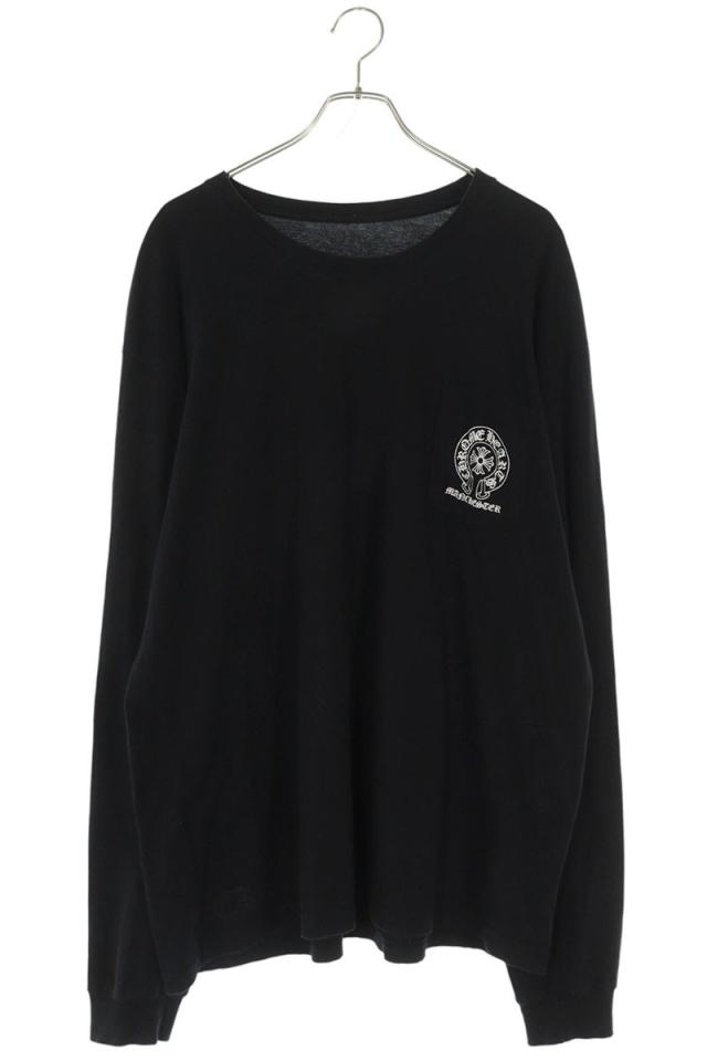 クロムハーツ サイズ:XXL マンチェスター限定バックホースシュープリント長袖カットソー 中古 SS13