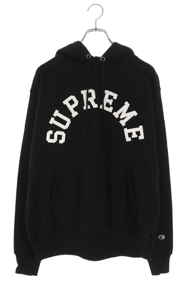 シュプリーム  チャンピオン サイズ:M  25SS  Champion Hooded Sweatshirt アーチロゴパーカー 中古 OM10