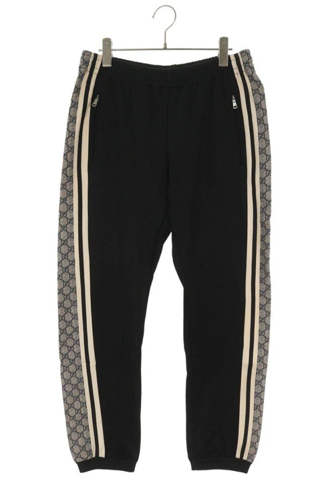 グッチ サイズ:S  545603 XJAC0 サイドラインテクニカルジャージーロングパンツ 中古 OM10