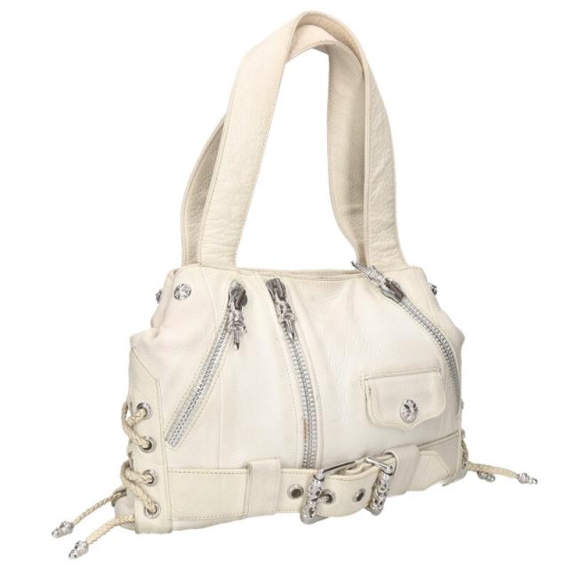 クロムハーツ サイズ:スモール  JJ DEAN SMALL JJディーン スモール レザーライダースハンドバッグ 中古 SJ02