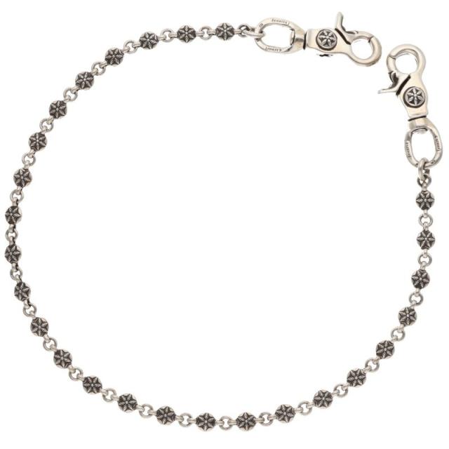 クロムハーツ サイズ:ロング  1BALL LONG-T 2クリップロング#1スターボール シルバーウォレットチェーン 中古 GZ11