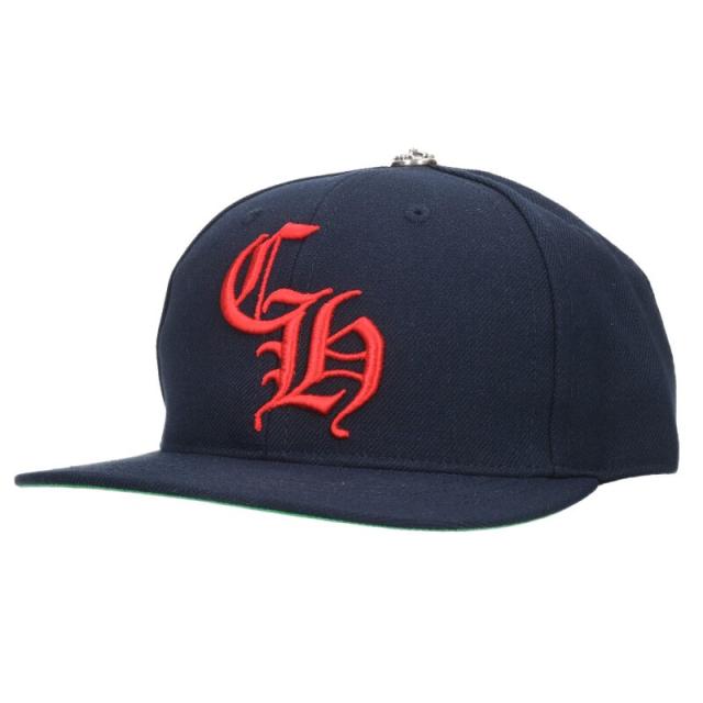 クロムハーツ サイズ:ONE SIZE  CH HAT CH刺繍ベースボールキャップ帽子 中古 SJ02