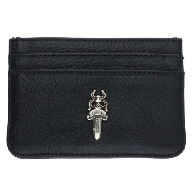 クロムハーツ   DOUBLE SIDE ダブルサイド ダガー装飾レザーカードケース 中古 SJ02