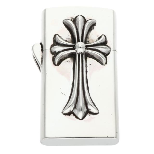 クロムハーツ   ZIPPO LIGHTERZ-V2 スモールCHクロスナロージッポライター 中古 OK15
