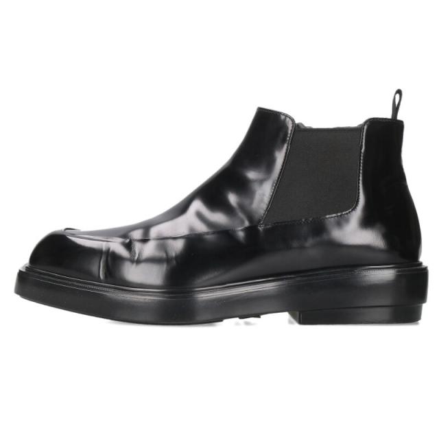 プラダ サイズ:8.5  2TG222 ブラッシュドサイドゴアレザーブーツ 中古 FK04