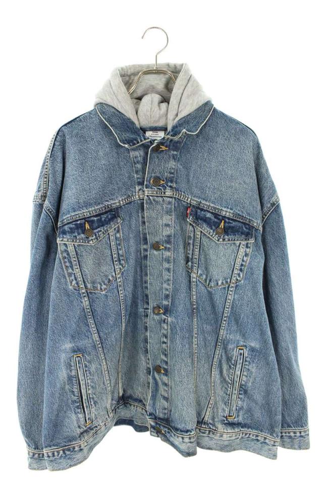 ヴェトモン  リーバイス サイズ:S  WSS17LE7 フーデッドーバーサイズデニムジャケット 中古 SB01
