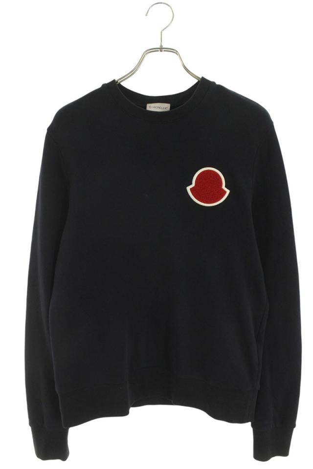 モンクレール サイズ:S  MAGLIA GIROCOLLO 胸ロゴワッペンスウェット 中古 BS99