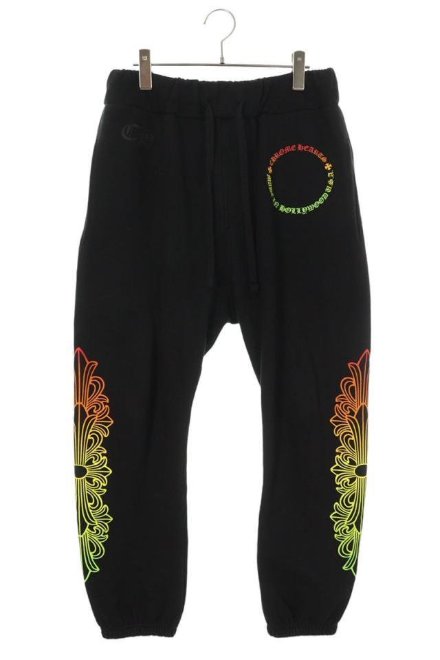 クロムハーツ サイズ:S サークルロゴグラデーションプリントスウェットロングパンツ 中古 OS06