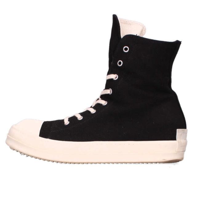 ダークシャドウ サイズ:42.5  DU01E3800 DOEH3 サイドジップキャンバスハイカットスニーカー 中古 OM10