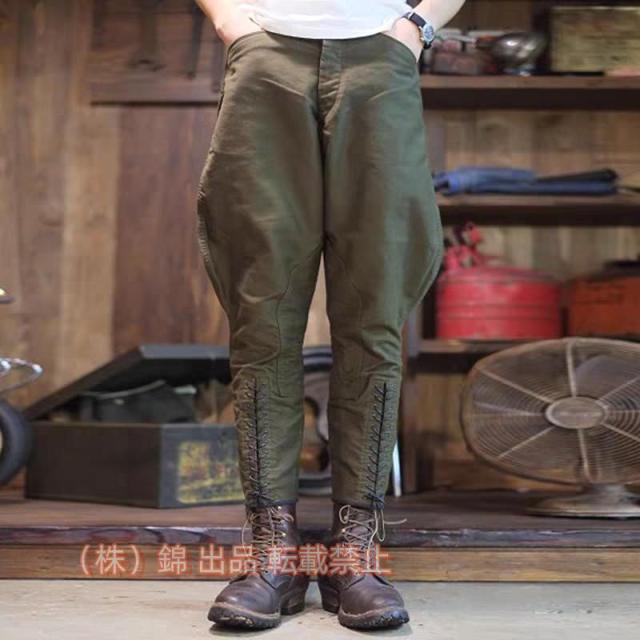 メンズ バイクパンツ コットン ジョッパーズパンツ ス 株式会社錦 モーターサイクルパンツ 軍パン