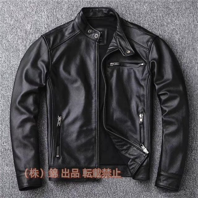 革ジャン 本革 ジャケット メンズ ビジネス フライトジャケット バイク ライダースジャケット カジュアル  株式会社錦 通勤 レザーコート 防寒 防風