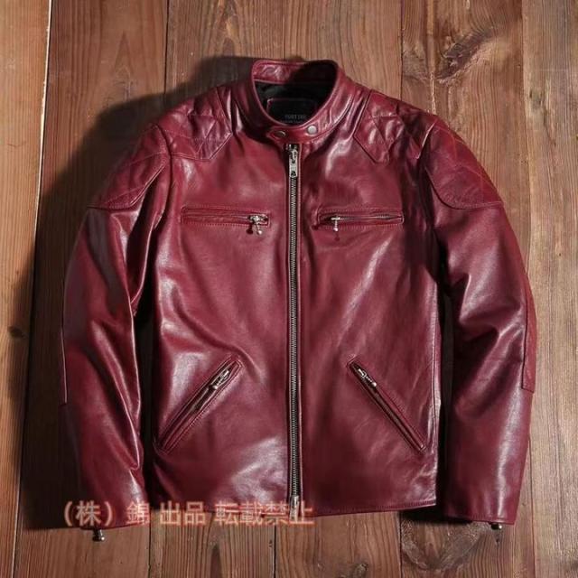 超人気☆ライダース 羊革 ラムレザー レザージャケット メンズ 革ジャン 株式会社錦 オイルレザー バイクウエア ブルゾン オートバイ