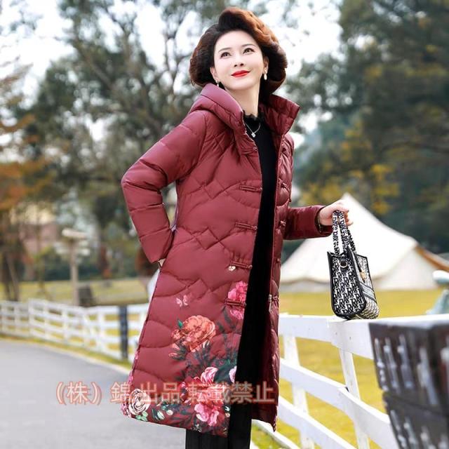 ダウン80% 秋冬　ダウンコート レディース ダウンコート ミドル丈　 レディース 株式会社錦ダウンジャケット ミドル丈　コート アウター ダウン 軽量