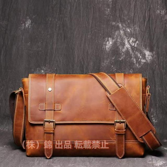 本革メッセンジャーバッグショルダーバッグメンズ斜めがけ2way耐久ビジネスバッグ通勤バッグカバン牛革株式会社錦通勤通学カジュアルアウトドア