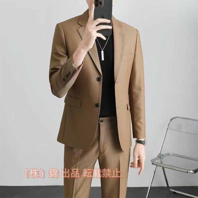 スーツ メンズ テレワーク ビジネス レギュラー オールシーズン 春 夏 秋 冬 2つボタン 株式会社錦 結婚式 オフィス 紳士服 カジュアル 普段使い オシャレ
