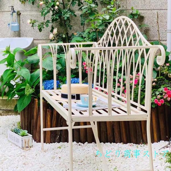屋外用ポーチベンチグリーンガーデンベンチアイアンパティオベンチ
