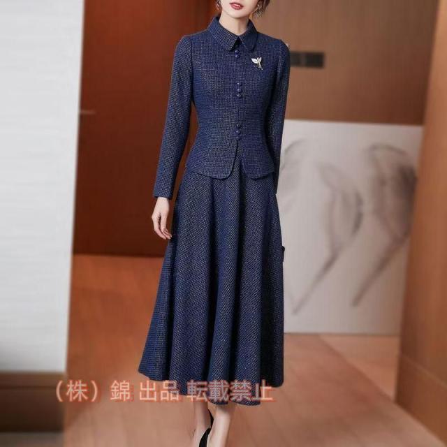 セットアップ フレア ロングスカートジャケット フォーマル セレモニー おしゃれ カジュアル 株式会社錦 顔合わせ服装 50代 母親 60代 入園入学式 卒業式 ママ