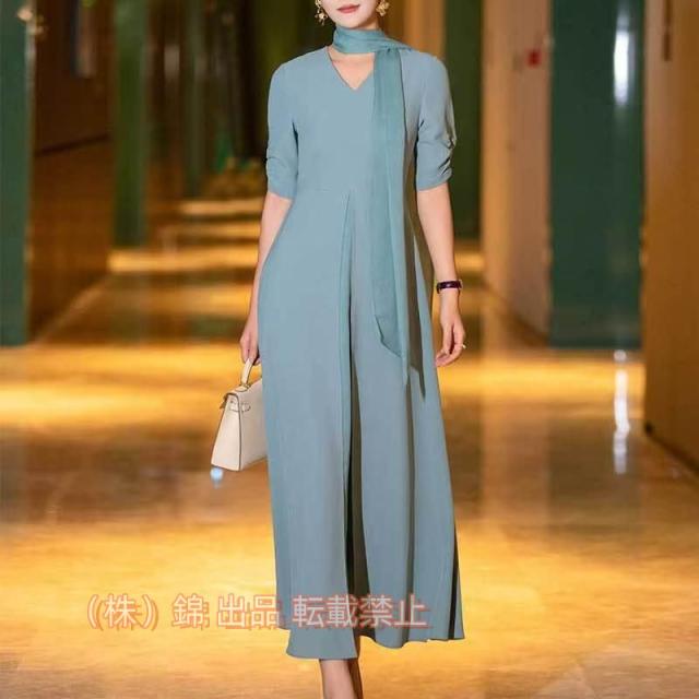 ロング丈 結婚式 50代 叔母 40代 女性 ワンピース フォーマルドレス お食事会 顔合わせ 服装 株式会社錦60代 母親 お宮参り 70代 祖母 上品 同窓会 シニア 夏