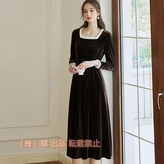 フレア ロングワンピース 結婚式 服装 50代 女性 叔母 顔合わせ 服装 母親 60代 株式会社錦 フォーマルドレス お宮参り 食事会 40代 30代 上品 披露宴 礼服 姪