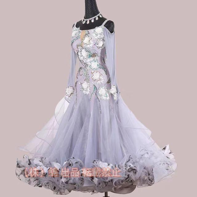 新品レディース社交ダンスドレス株式会社錦 競技ドレス 発表会用演出服パーティードレスワンピース セミオーダー可