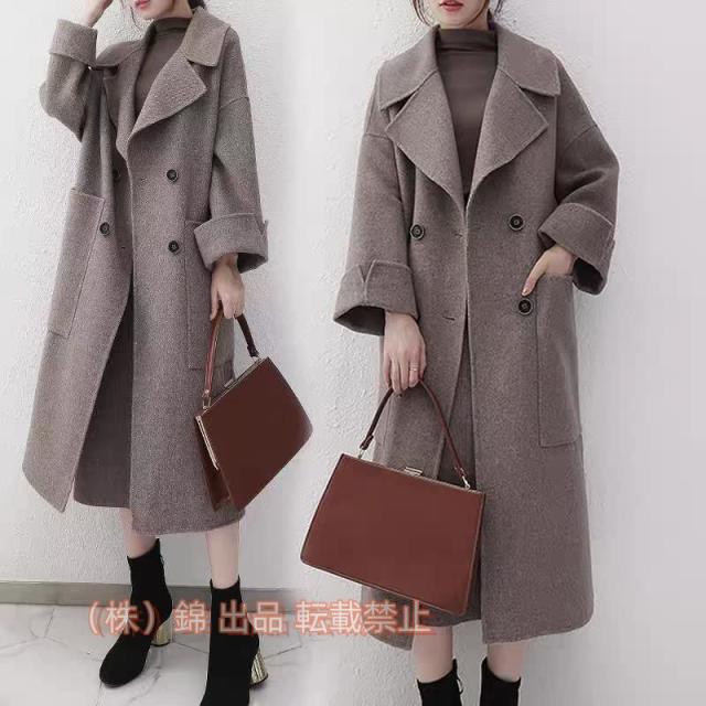 カシミヤコート レディース スーパーロングコート コート 冬 通勤