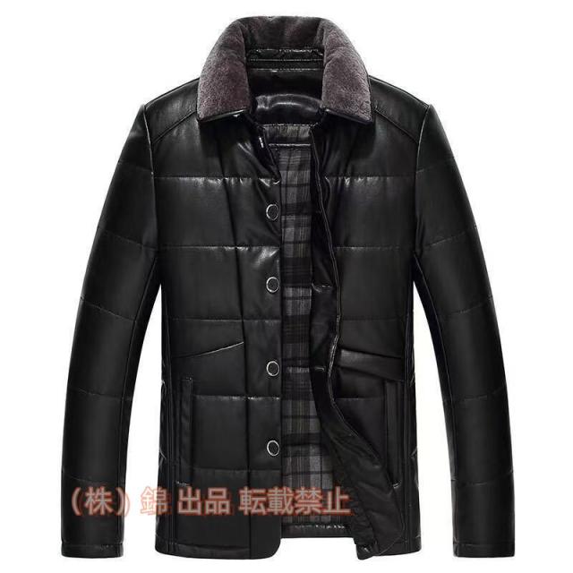 ラムレザーコート ダウンジャケット レザージャケット ライダース ジャケット レザー ダウン ラムジャケット 株式会社錦革ジャケット 本革