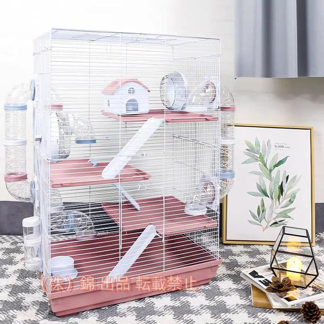 ハムスターケージ透明トレーデザインお掃除しやすい小動物大型ケージ通気組立式持ち手付きドワーフハムスター錦ゴールデンハムスターシリアハムスター