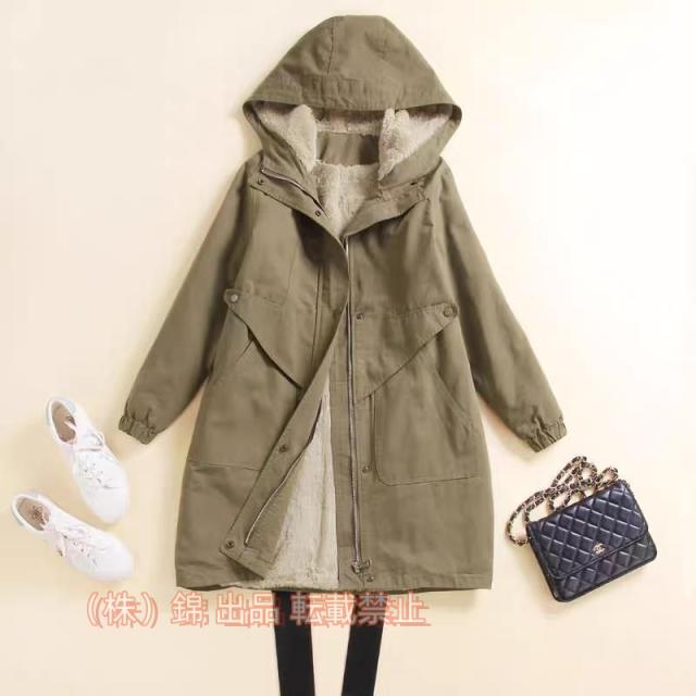 コート レディース モッズコート 裏ボア アウター 冬 防寒 ジャケット 中綿 ロング ミリタリー株式会社錦 防寒着 40代 50代 大きいサイズ