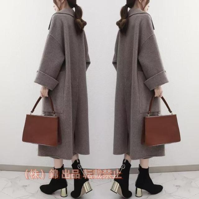 カシミヤコート レディース スーパーロングコート コート 冬 通勤 ロング丈 チェスターコート 株式会社錦カシミヤ スプリング トレンチコート