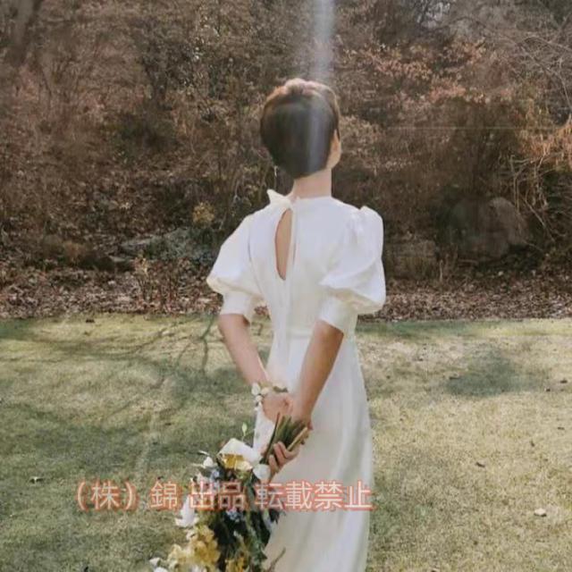 2021夏新品ウェディングドレス白パーティードレス株式会社錦ウエディングドレスエレガント簡約パーティー花嫁ロングドレスワンピース結婚式二次会挙式hs5989