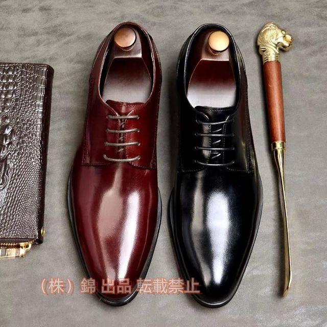 高品質牛革ストレートチップビジネスシューズメンズ革靴株式会社錦 メンズ通気性軽量紳士靴快適歩きやすい通勤結婚式 2500円高級金属ボールペンプレゼントget