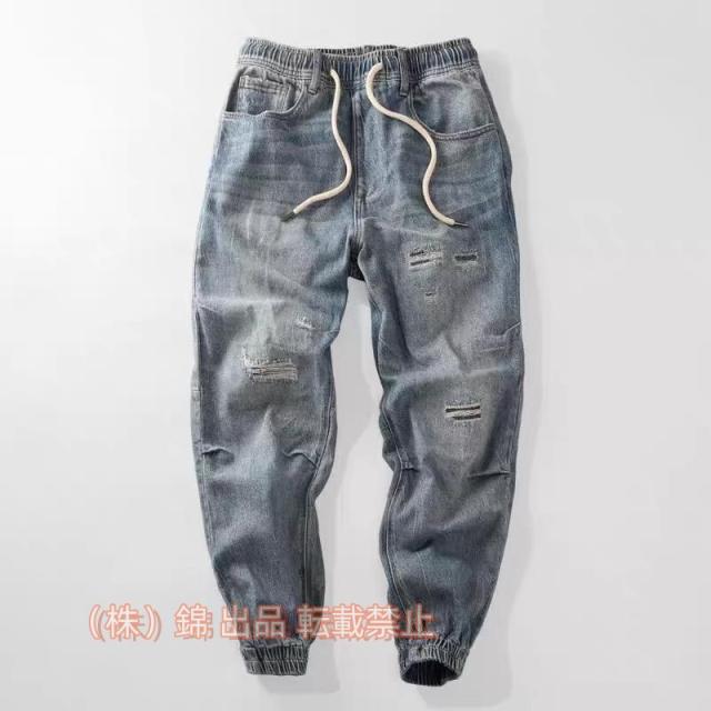 ジーンズ メンズ デニムパンツ ジョガーパンツ ジーパン ウォッシュ スリム 普段着 カジュアル 株式会社錦通学 大きいサイズ カジュアル 秋冬