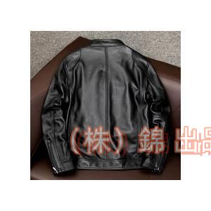 高品質 レザージャケット シングルライダース 革ジャン カウハイド 株式会社錦 牛革 バイクレザー 本革 メンズファッション S?5XL