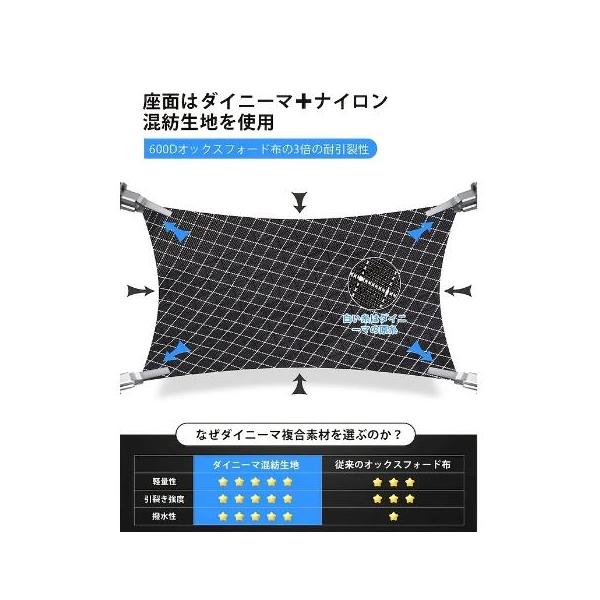 アウトドアチェア 折りたたみ キャンプ椅子 軽量700g カーボン製骨組み