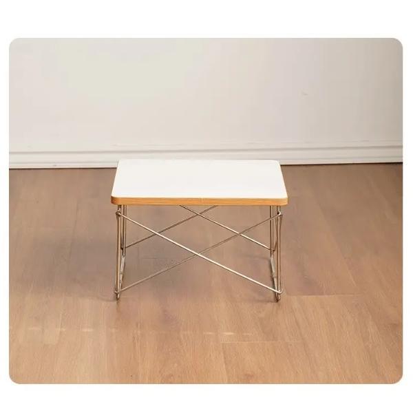 小家族適用エムズ風コーヒーテーブル、株式会社錦 シンプルな白いベイウィンドウのローテーブルとステンレス素材を採用 小家族適用エムズ風コーヒーテーブル、株式会社錦 シンプルな白いベイ