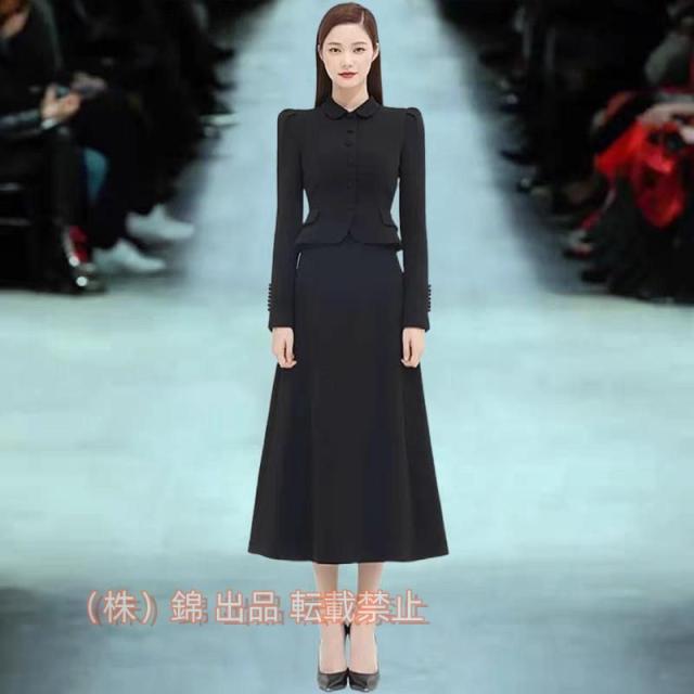 ブラックフォーマル喪服スーツ入学式株式会社錦 ママスーツオールシーズンロング丈レディース礼服卒業式