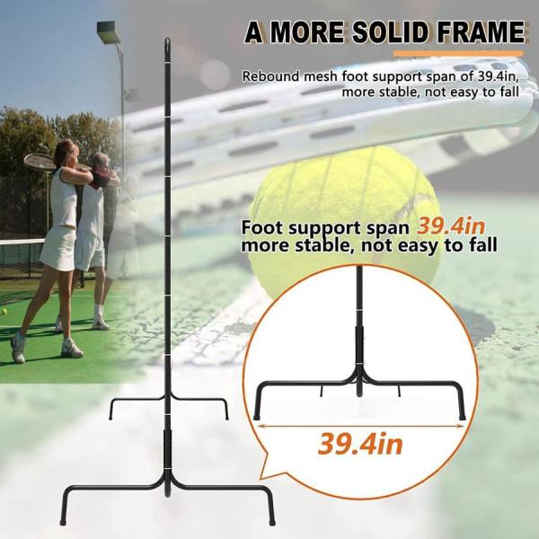 テニスリバウンダーネット9x7フィート、ポータブル、簡単な組み立て