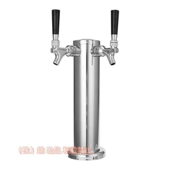 蛇口ドラフトビールタワービールポンプビールディスペンサービールと飲み物を効率的に提供するためのデュアルタップ設定錦ハウスバーピクニックパーティー用