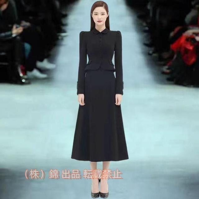 ブラックフォーマル喪服スーツ入学式株式会社錦 ママスーツオールシーズンロング丈レディース礼服卒業式