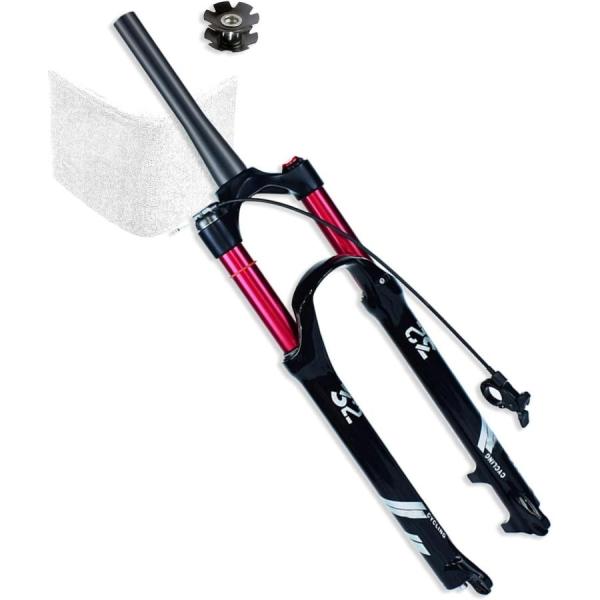 バイクサスペンションフォークアルミ合金MTB自転車用ショックアブソーバーエアフォーク錦ショルダーコントロールワイヤーコントロール超軽量アルミニウム合金 バイクサスペンションフォークアルミ合金MTB自転車用ショック