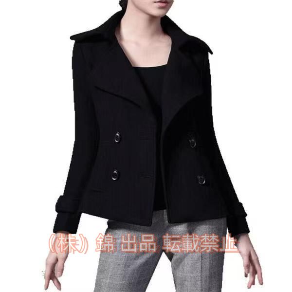 チェスターコート レディース　ショート丈 ウール コート ジャケット アウター オーバーコート 冬株式会社錦 レディースファッション